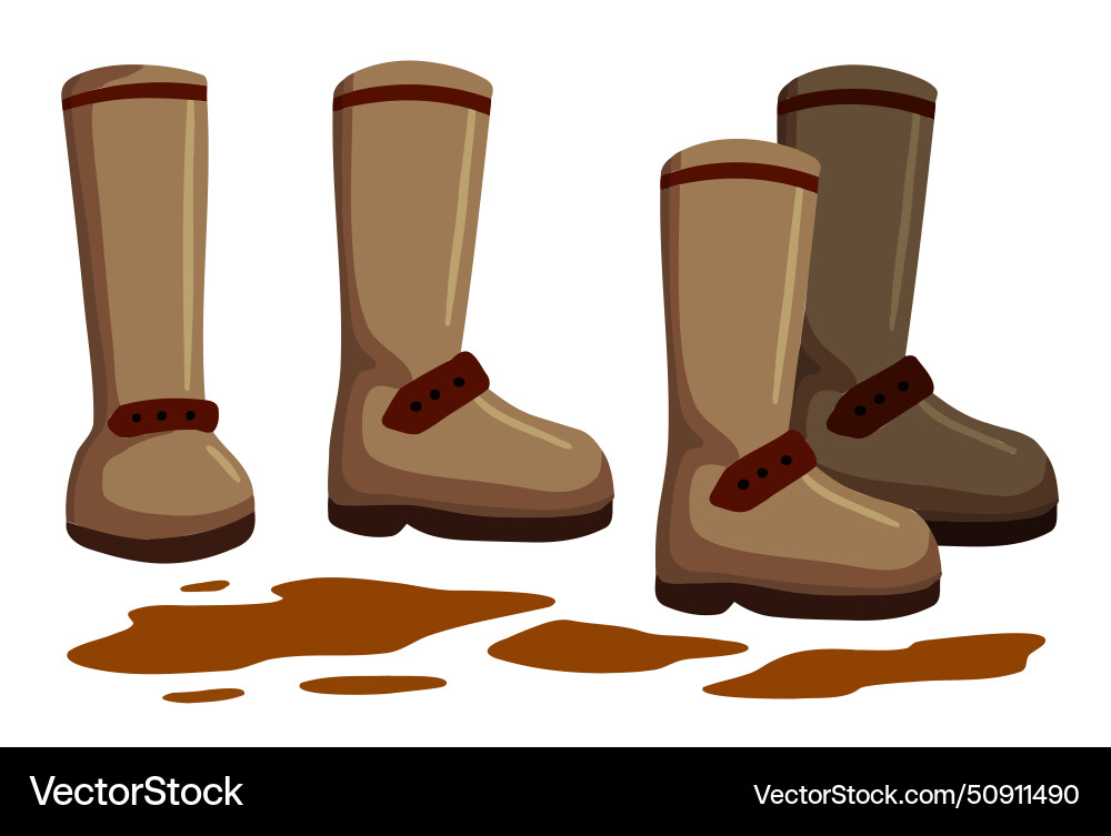 Rubber boot Royalty Free Vector Image - VectorStock