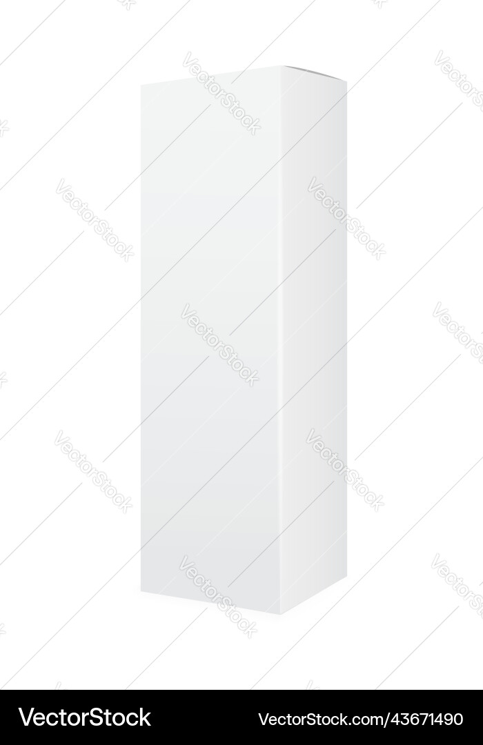 Toothpaste Packaging Template Royalty Free Vector Image