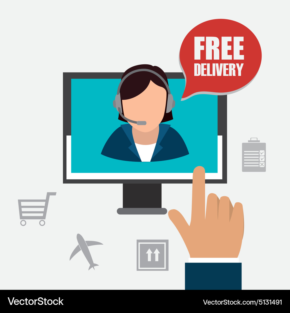 Delivery design Royalty Free Vector Image - VectorStock