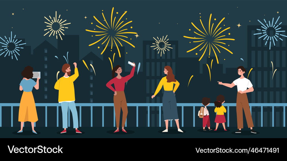 Fireworks Celebration Royalty Free Vector Image