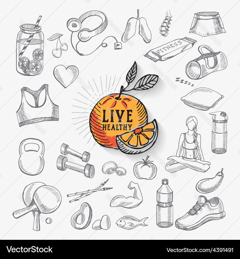 Healthy life icon design Royalty Free Vector Image