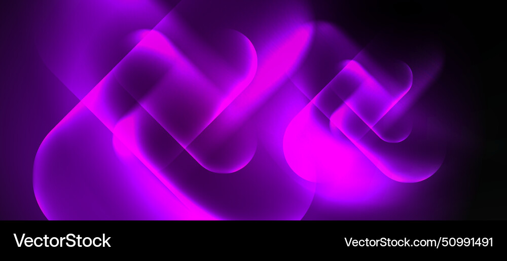 Neon purple wave on black background with electric