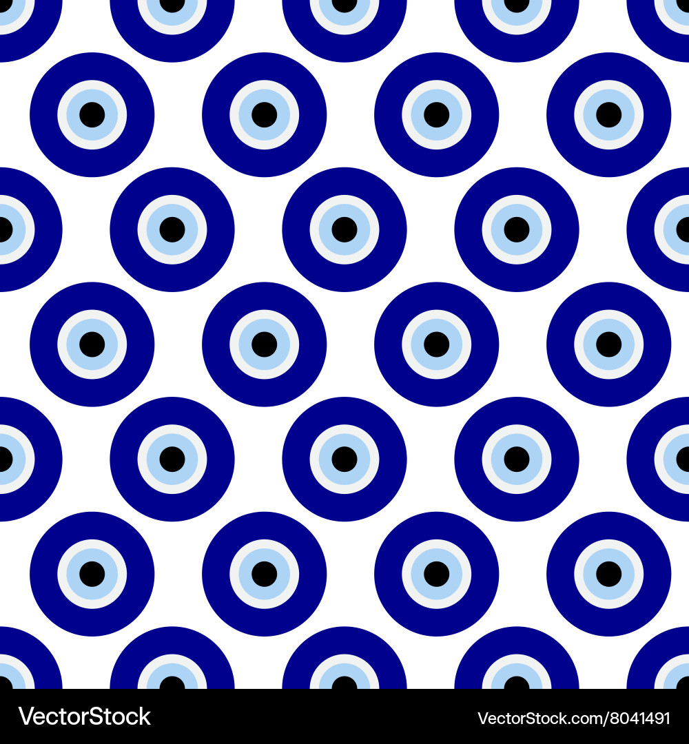 Seamless - turkish eyes Royalty Free Vector Image