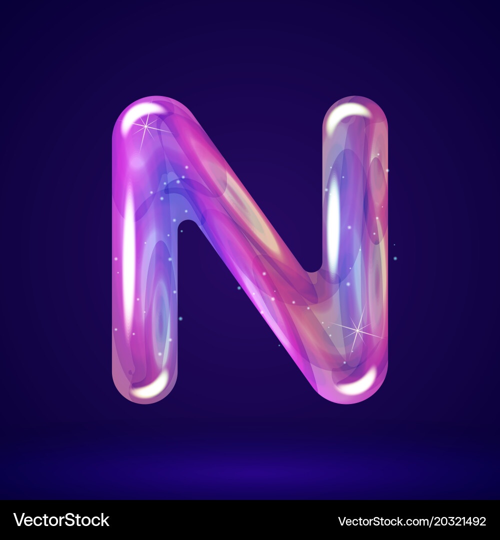 Holographic letter Royalty Free Vector Image - VectorStock