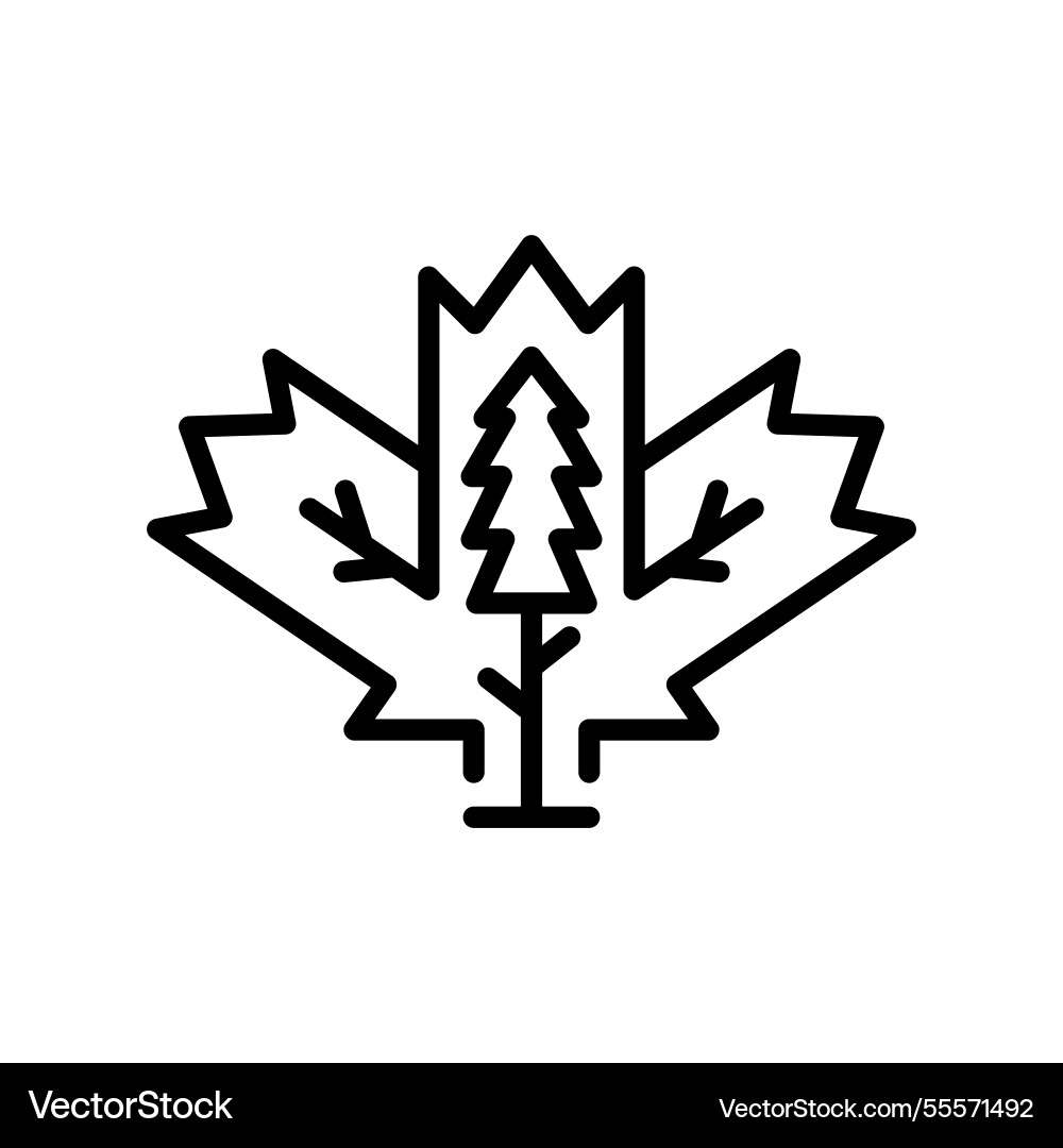 Maple tree logo Royalty Free Vector Image - VectorStock