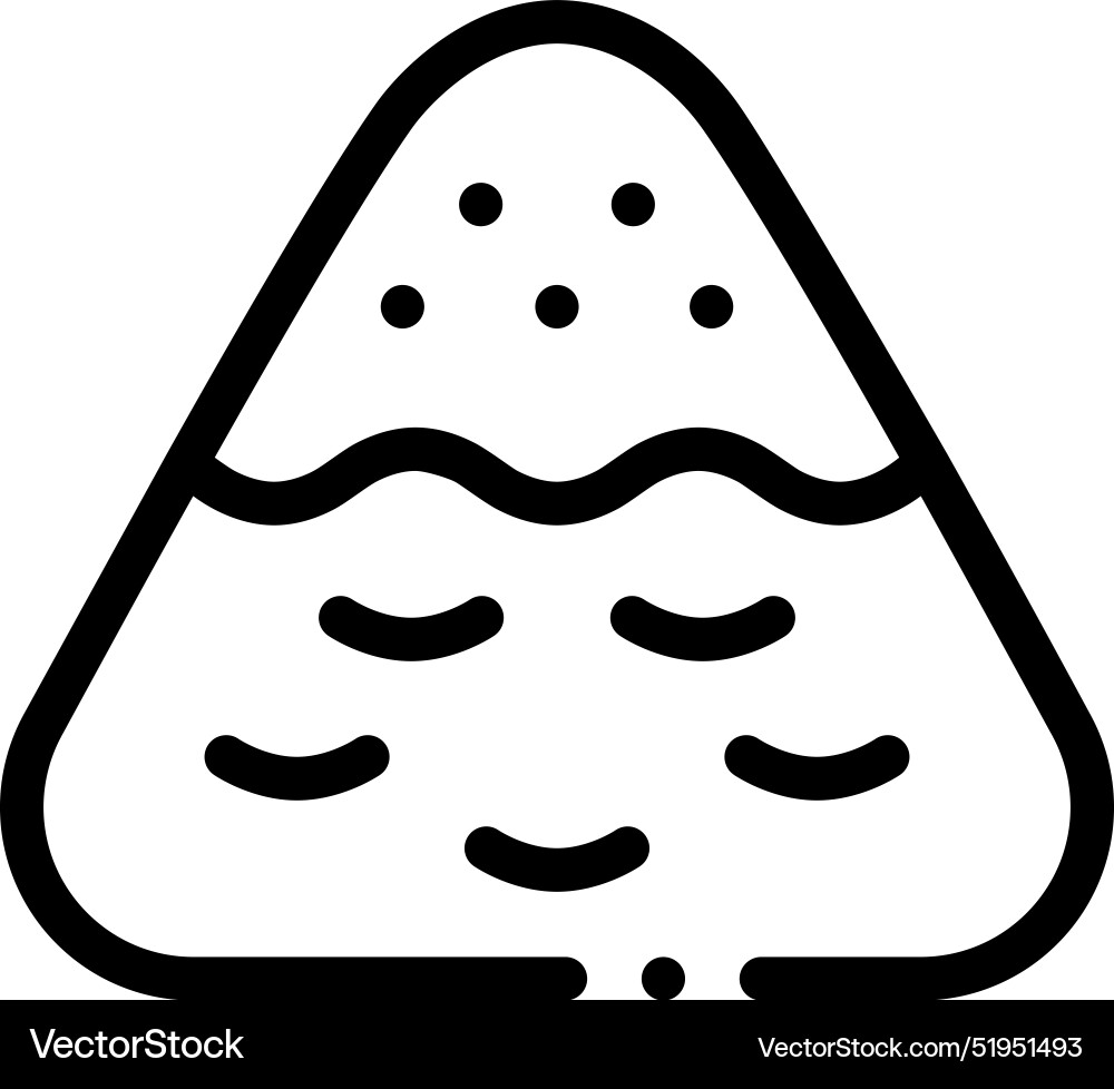 Chocolate icon thin linear style design isolated Vector Image