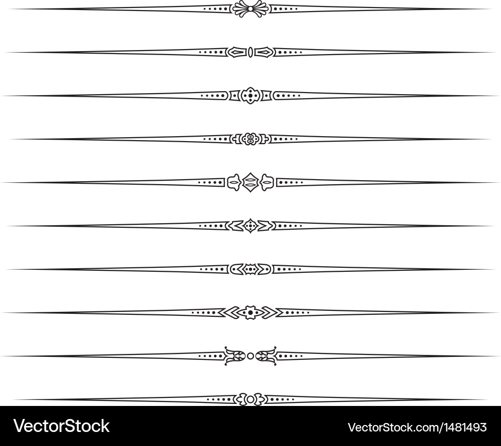 Classic Page Borders Royalty Free Vector Image