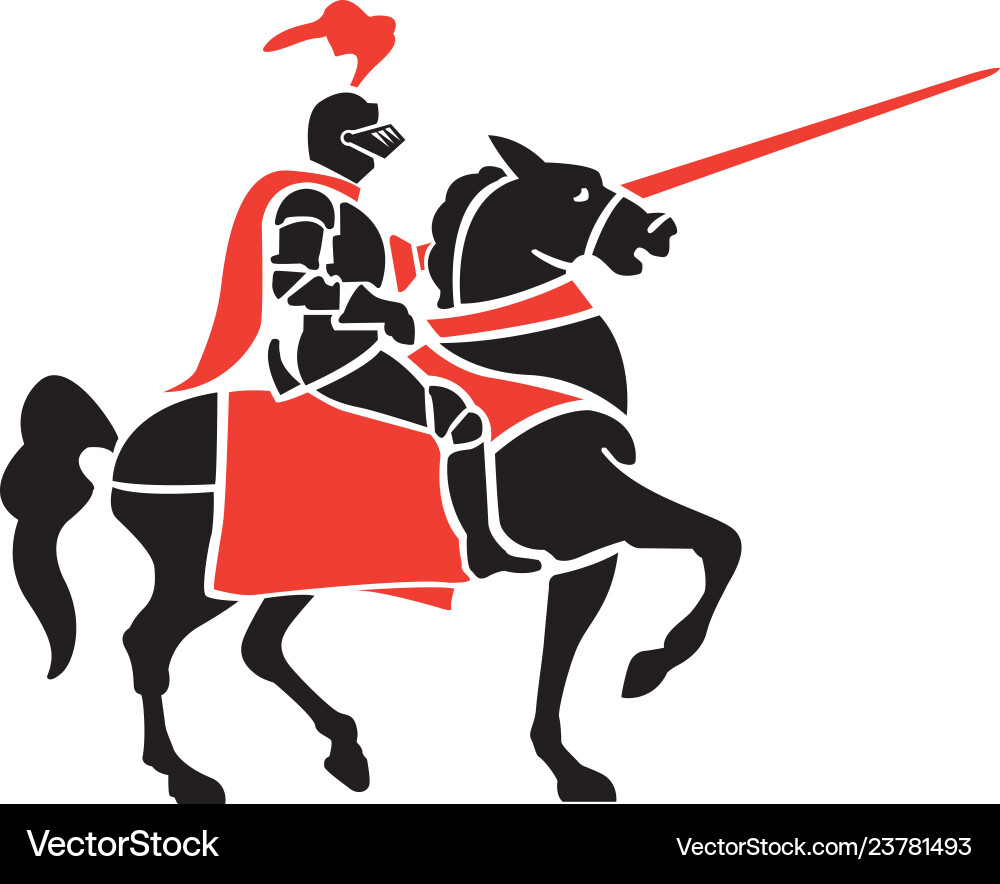 Knight logo mascot Royalty Free Vector Image - VectorStock