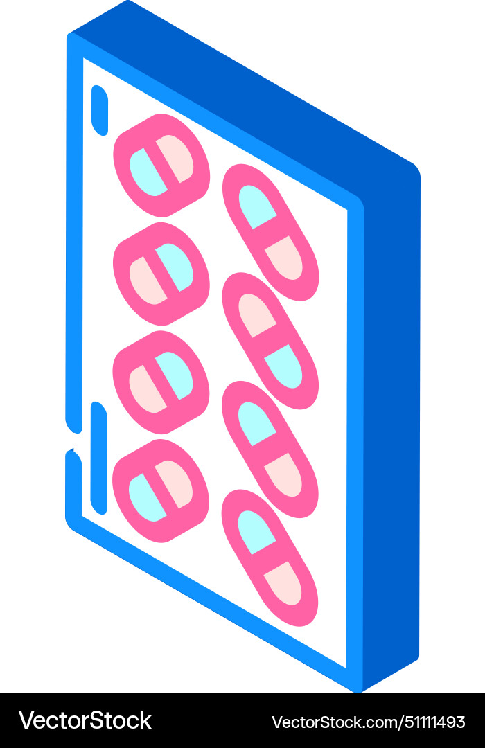 Over counter otc medications isometric icon Vector Image