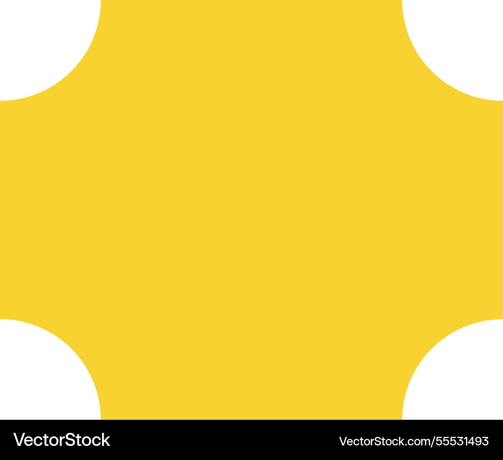 Yellow frame geometric shape Royalty Free Vector Image