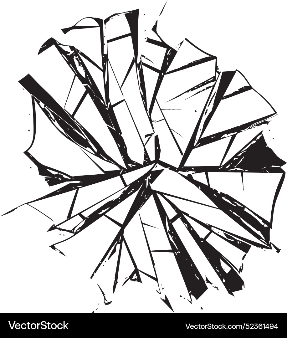 Chromatic shatter colorful broken glass dreamsca Vector Image