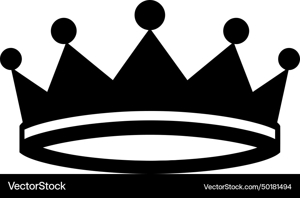 Futuristische Tiara-Ikone Lizenzfreies Vektorbild