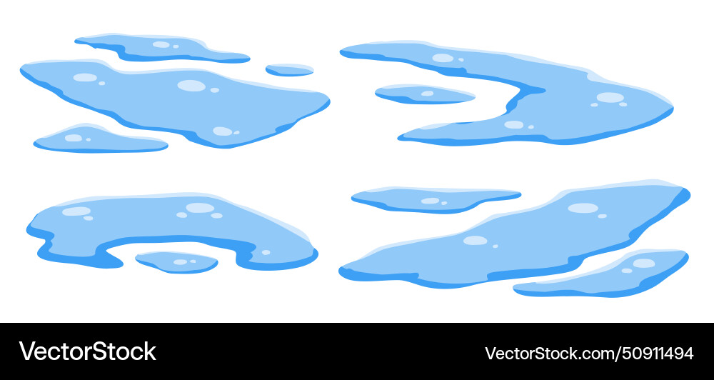 Puddle of water Royalty Free Vector Image - VectorStock