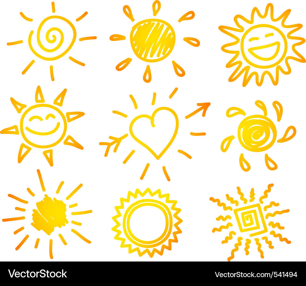 Sun Royalty Free Vector Image - VectorStock