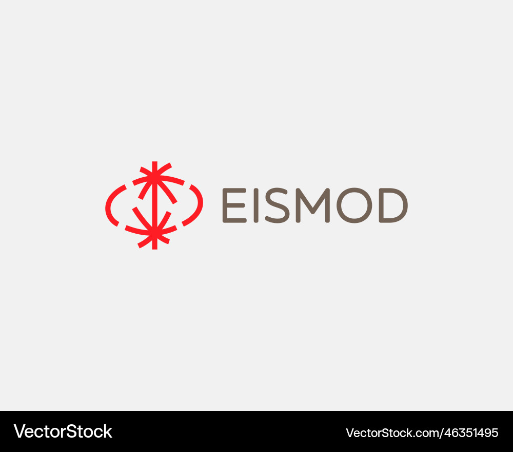 Abstract Star Orbit Logo Royalty Free Vector Image