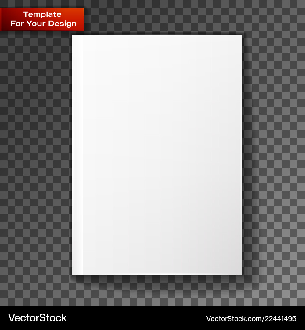 Blank magazine isolated Royalty Free Vector Image