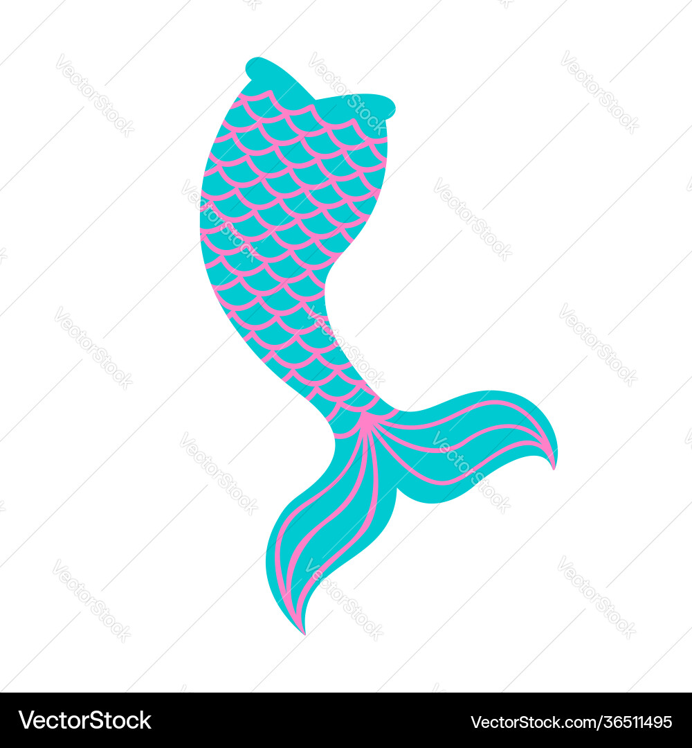 Mermaid Tail Vector