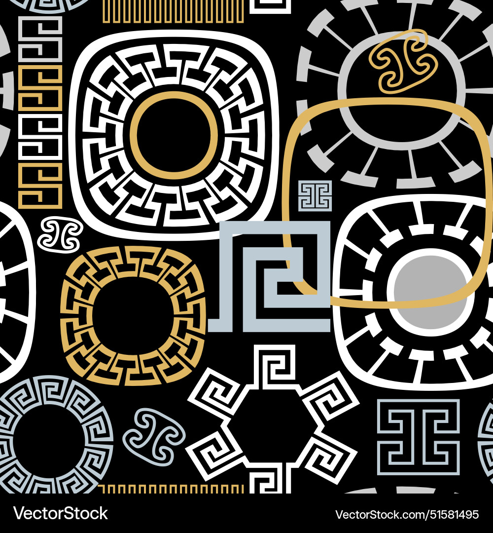 Geometric elegant greek seamless pattern Vector Image