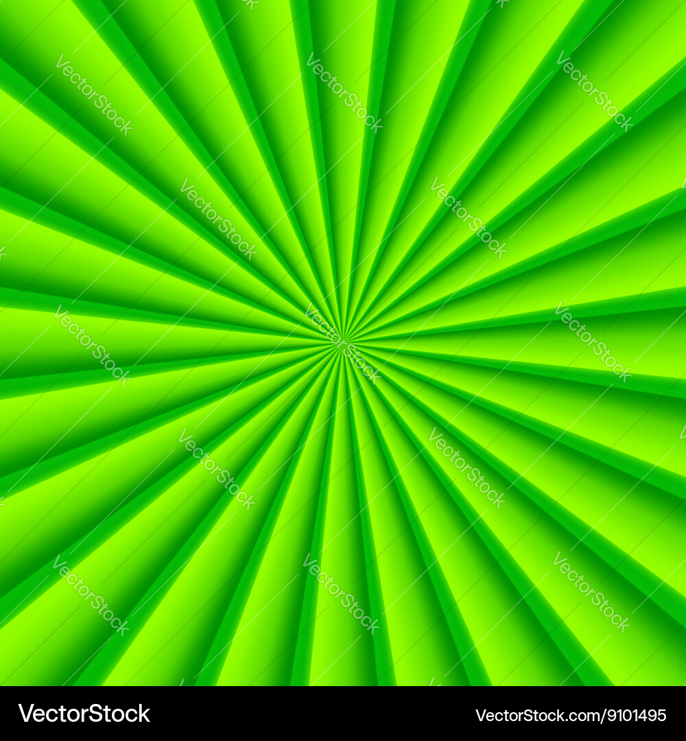 Green abstract rays circle background Royalty Free Vector