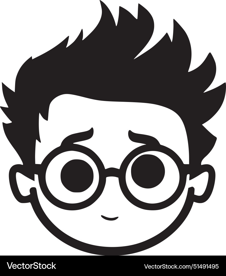 Kid - black and white isolated icon Royalty Free Vector