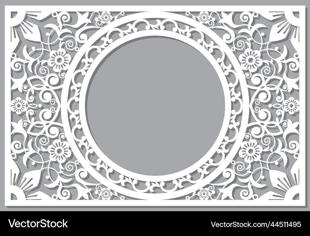 Moroccan Islamic Frame Border Royalty Free Vector Image