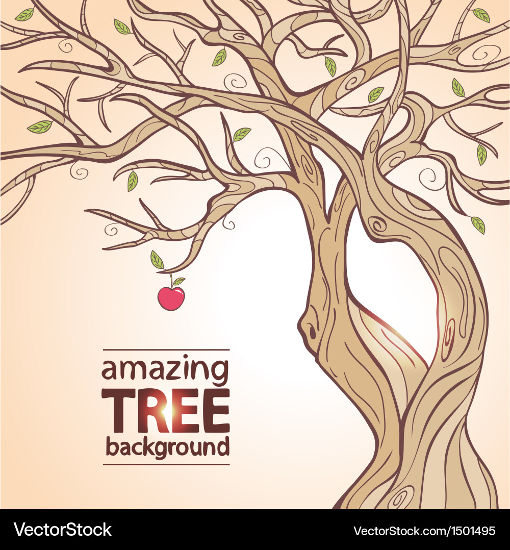 Tree apple Royalty Free Vector Image - VectorStock