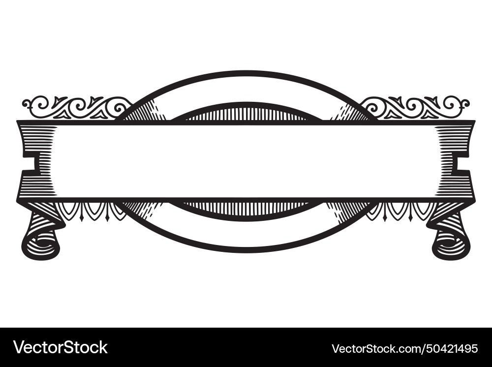 Twisted ribbon ornament Royalty Free Vector Image