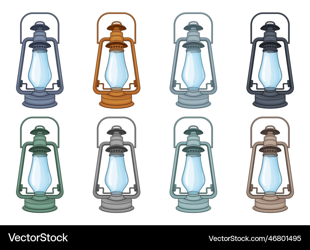 Vintage lamp design isolated on background Vector Image