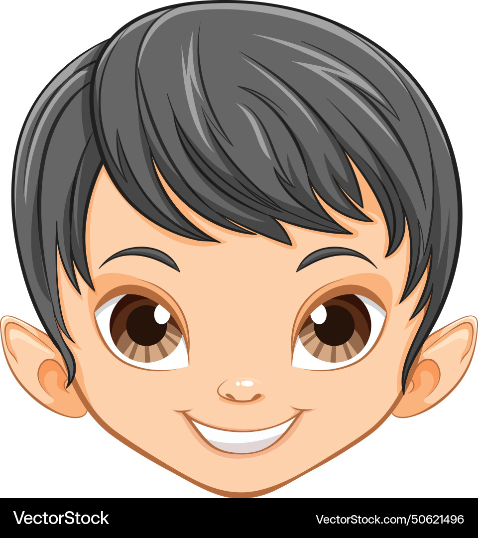 A smiling elf child Royalty Free Vector Image - VectorStock