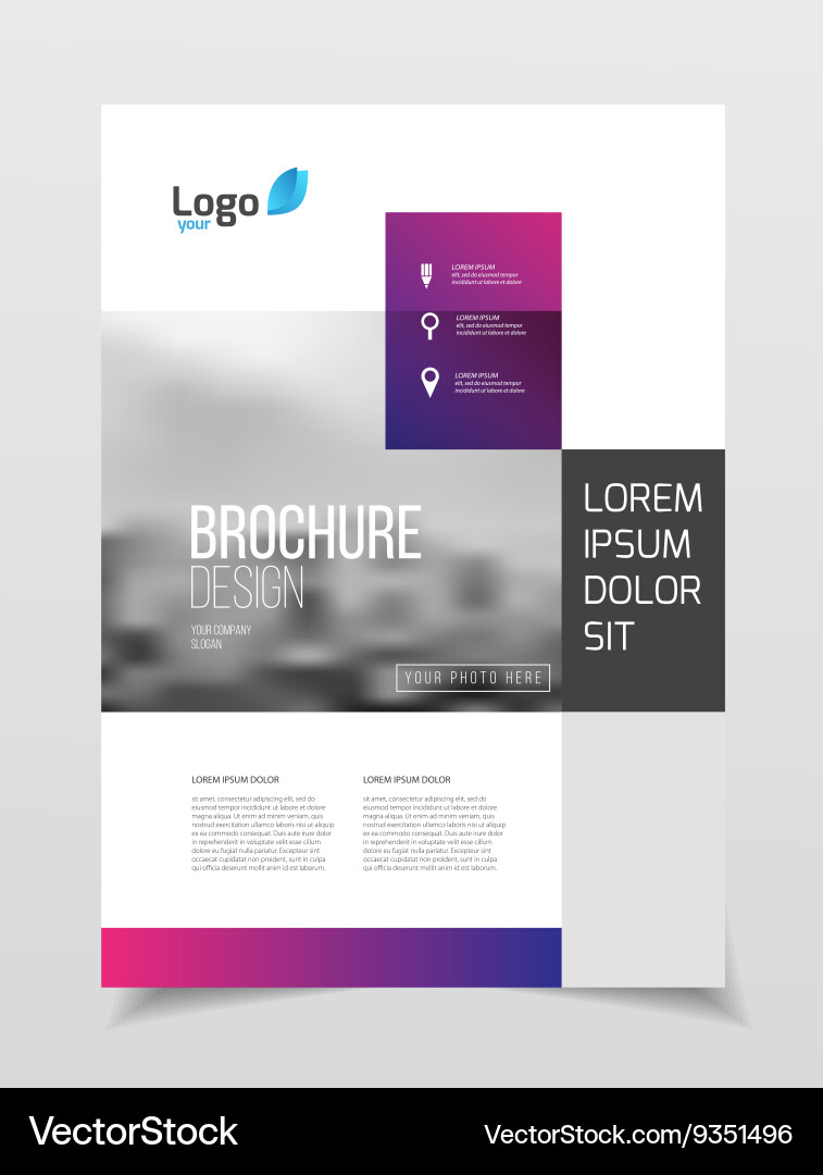 Corporate business document template Royalty Free Vector