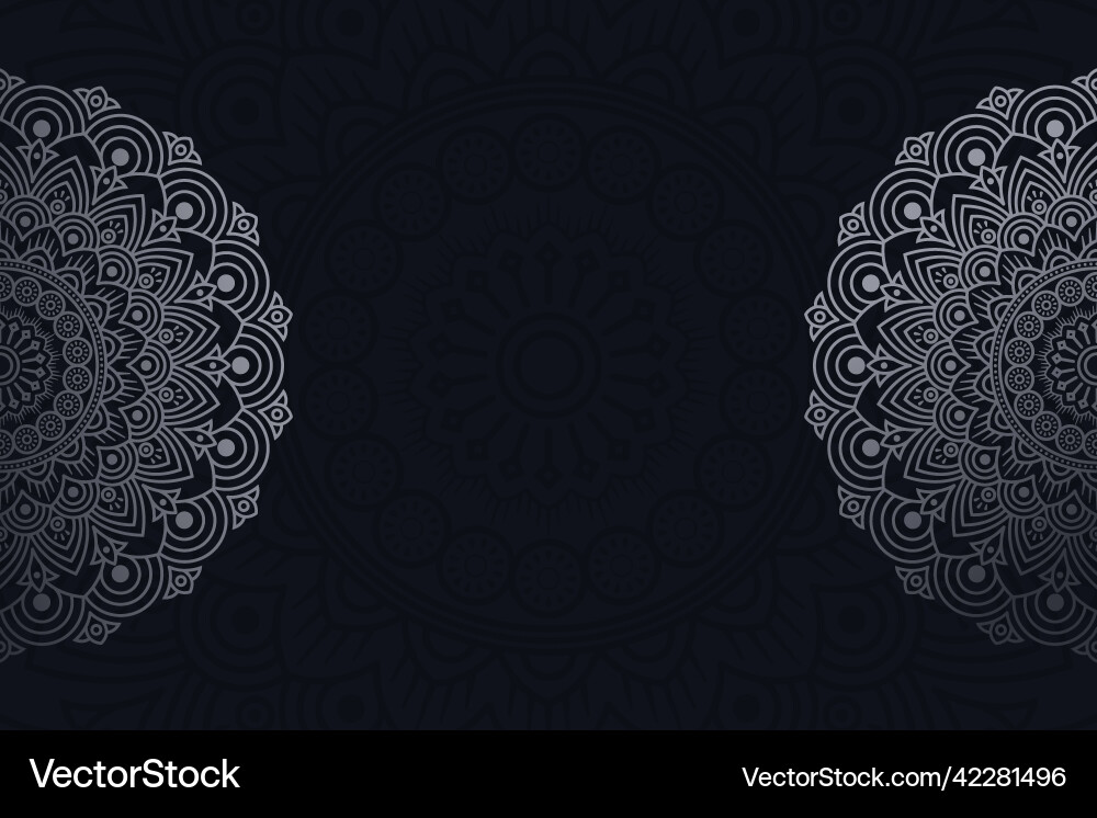 Mandala pattern background Royalty Free Vector Image