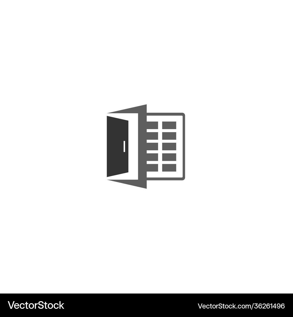 Open book and accounting logo template Royalty Free Vector