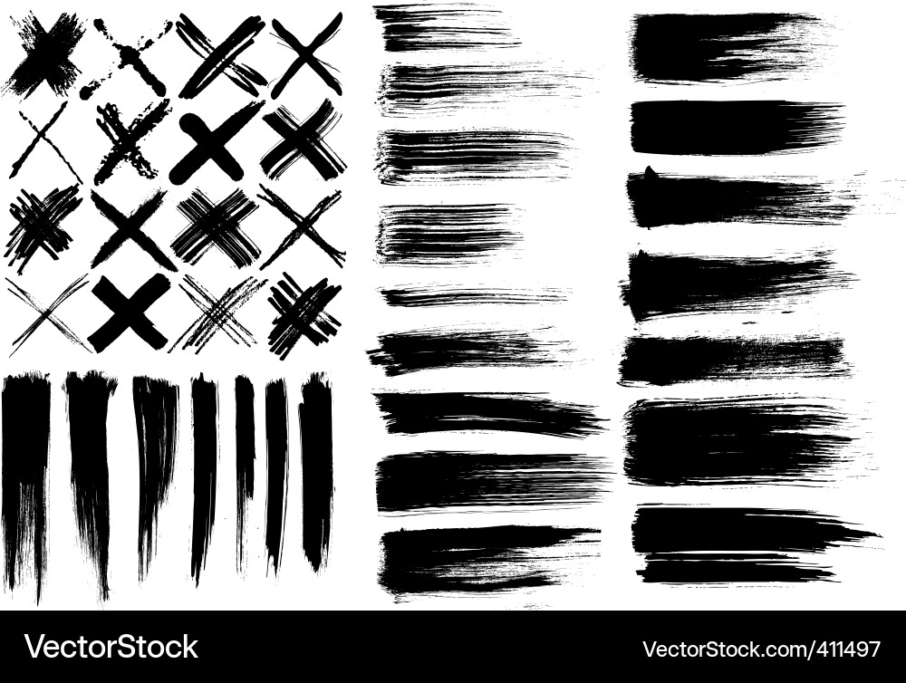 Cross marks Royalty Free Vector Image - VectorStock