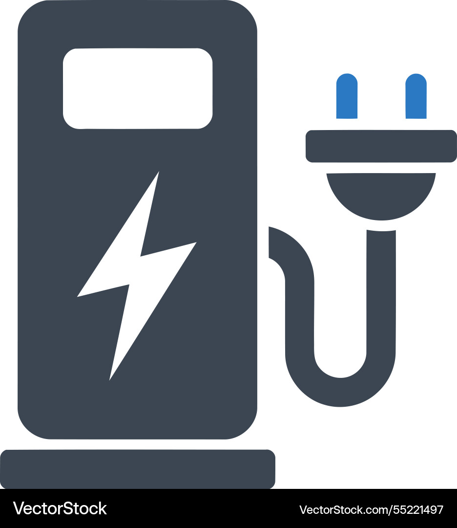 Ev charging icon Royalty Free Vector Image - VectorStock