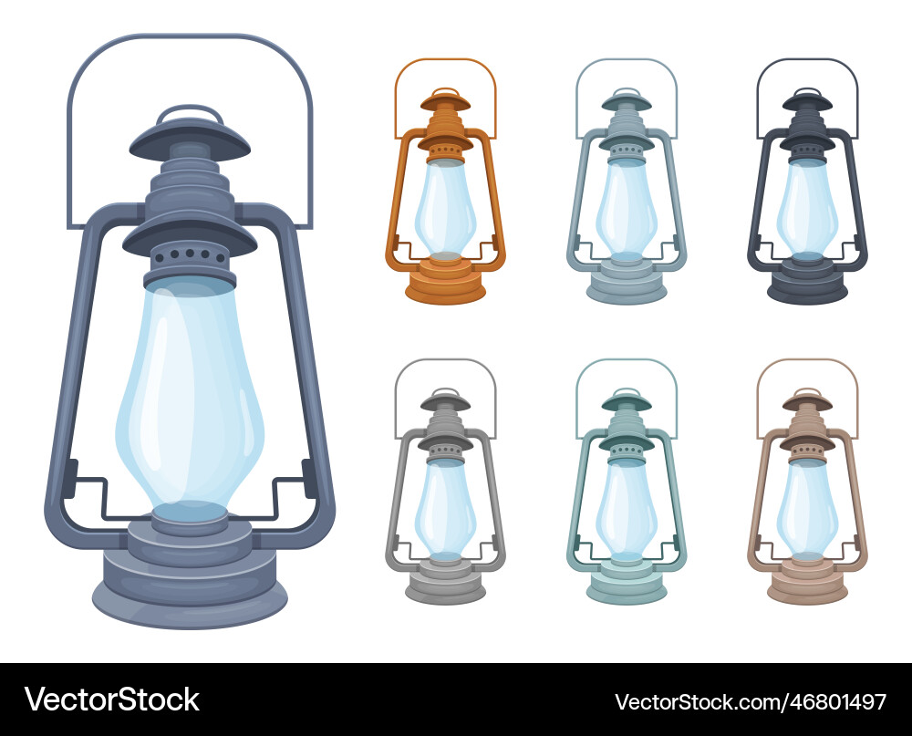 Vintage lamp design isolated on background Vector Image