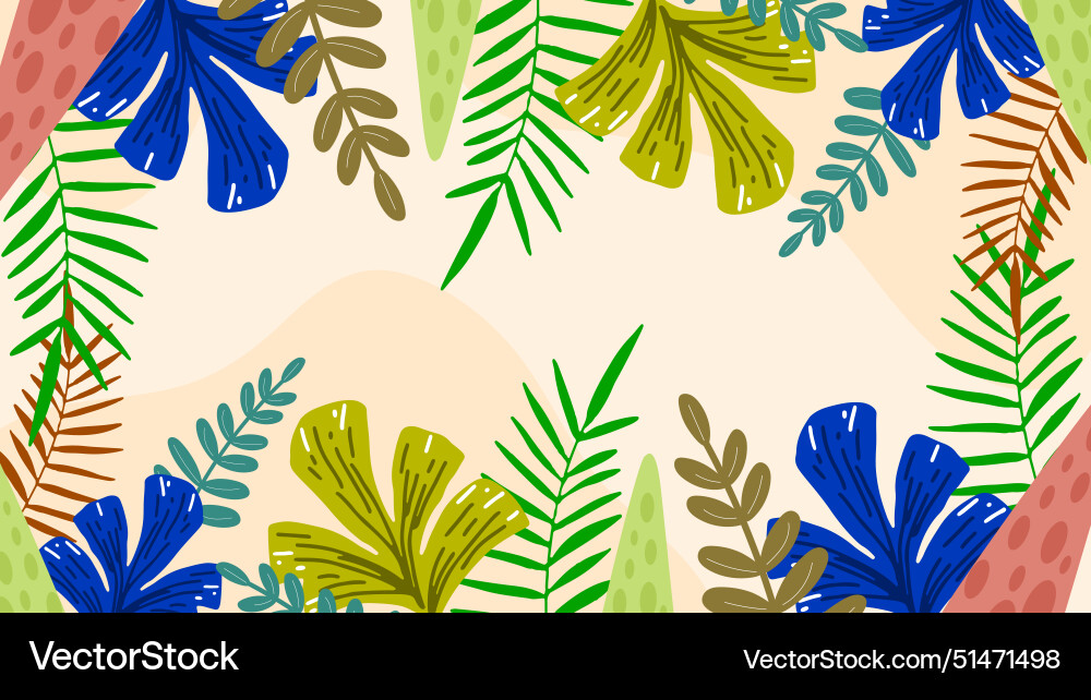 Colorful colourful spring background with flowers Vector Image