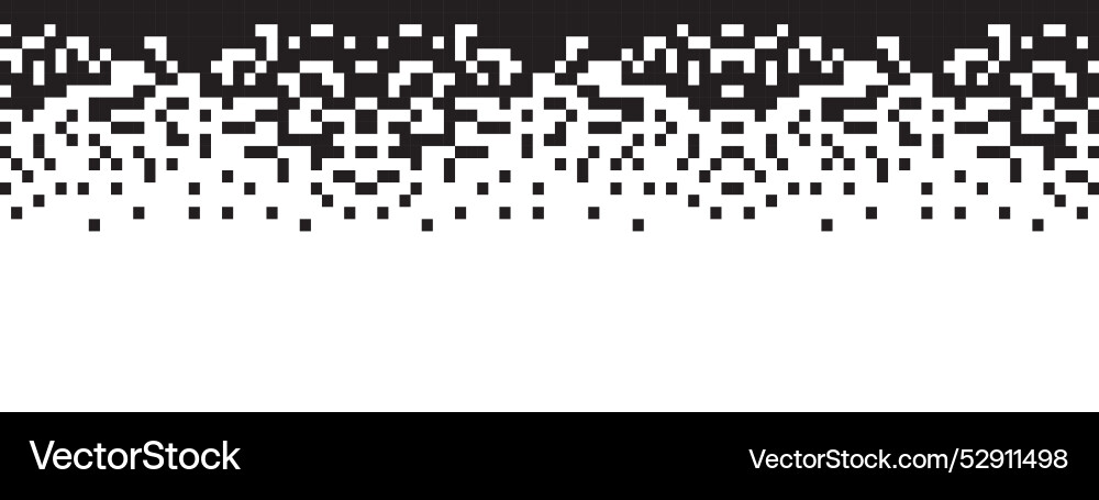 Dissolve pixel disperse blocks dust fragment Vector Image