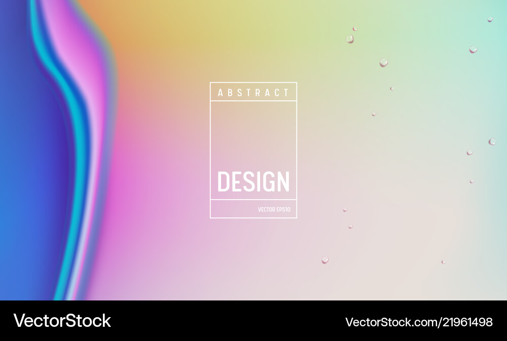 Liquid gradient color background design fluid Vector Image