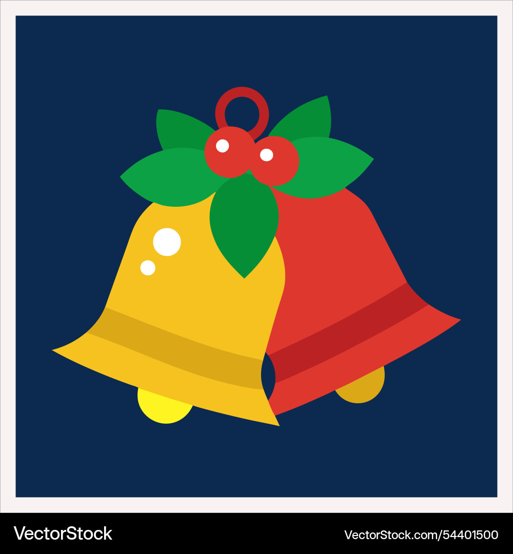 Christmas bell Royalty Free Vector Image - VectorStock