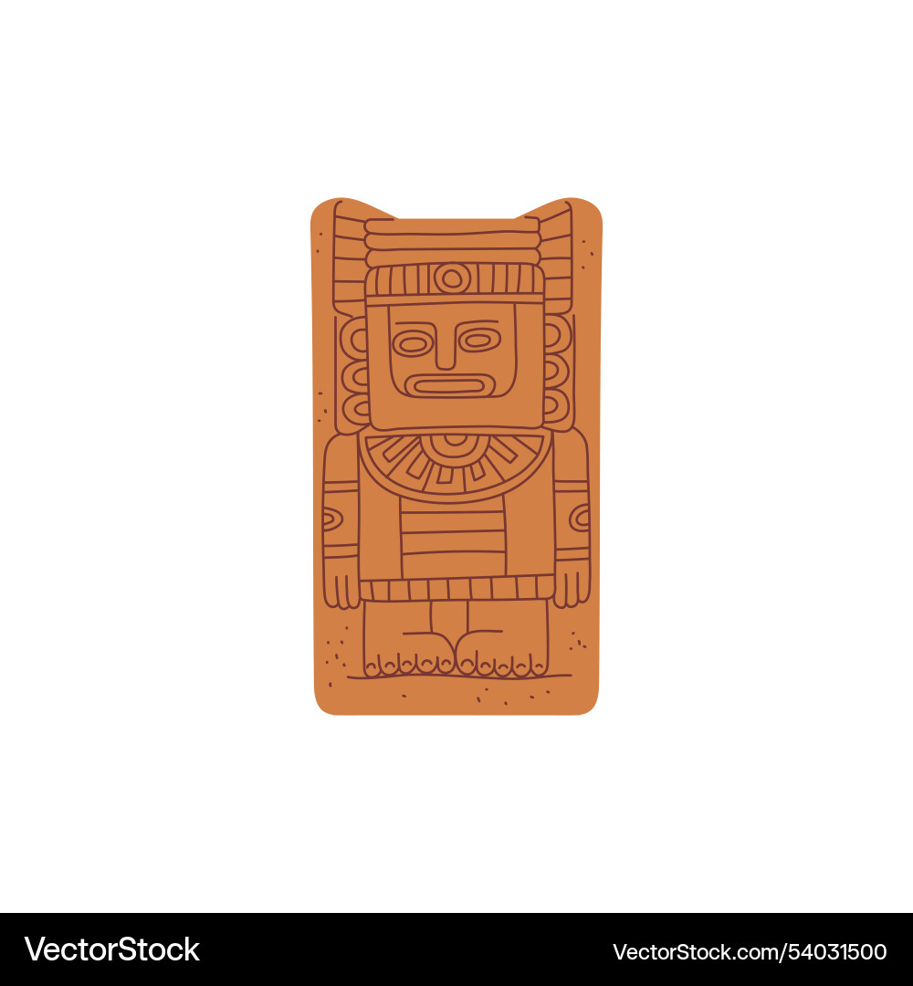 Dedicated to the aztecs Royalty Free Vector Image