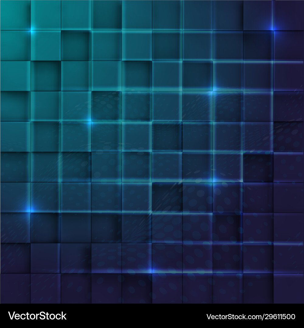 Mosaic blue color Royalty Free Vector Image - VectorStock