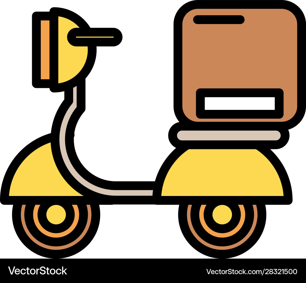 Motorcycle vehicle with box packing postal service