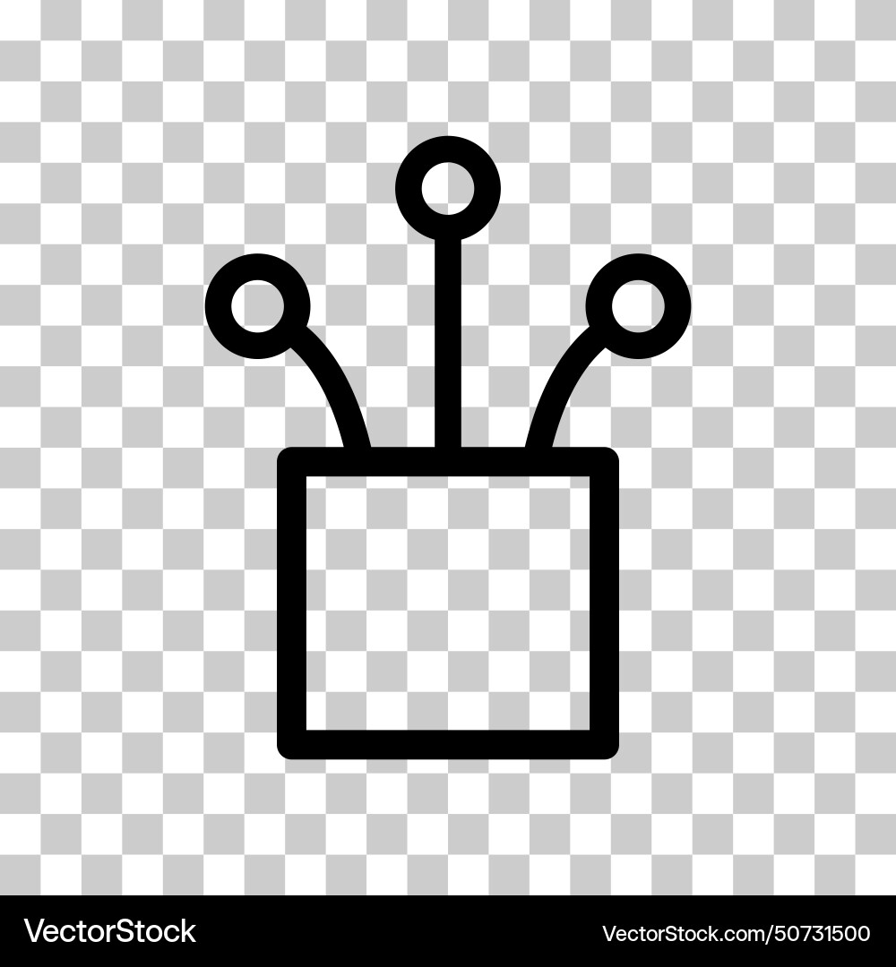 Optical cable icon technology information wire Vector Image