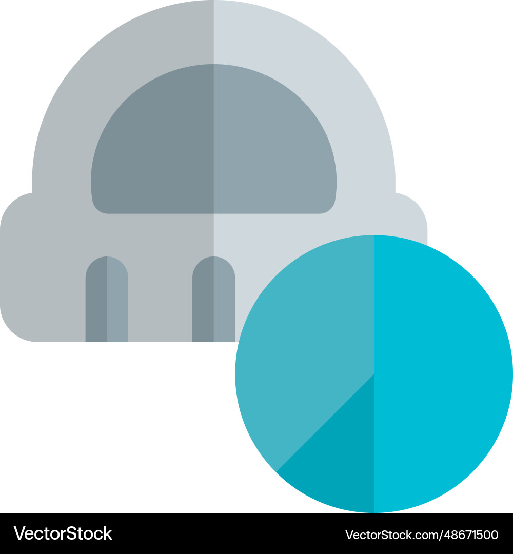 Ruler measurement for pie chart presentation Vector Image