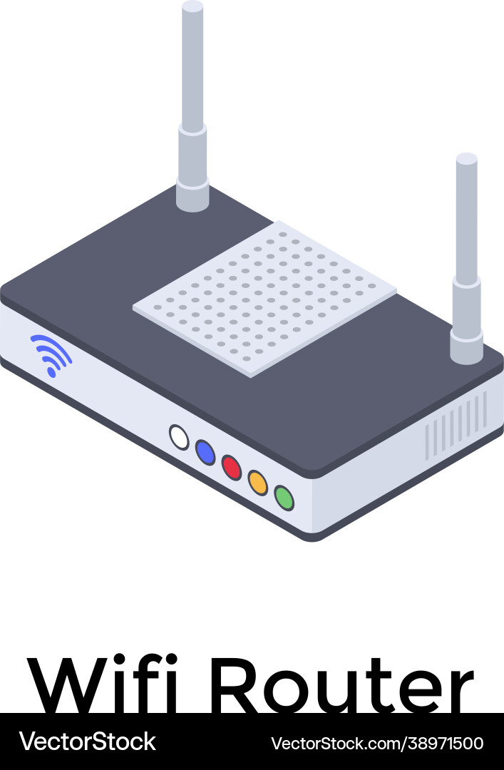 Wifi router Royalty Free Vector Image - VectorStock