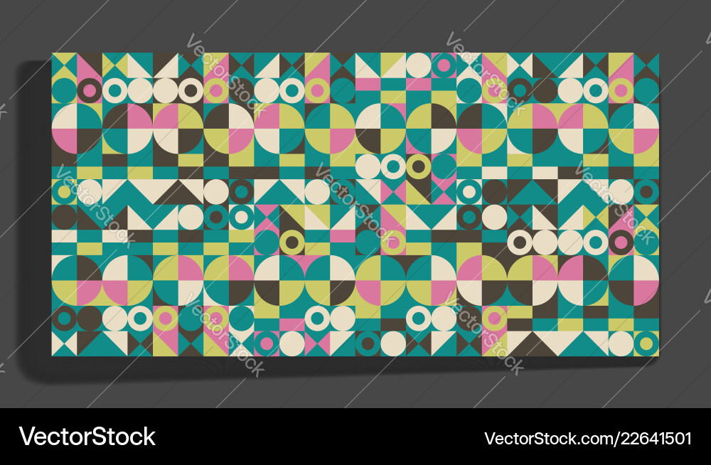 Cover design template colorful geometric Vector Image