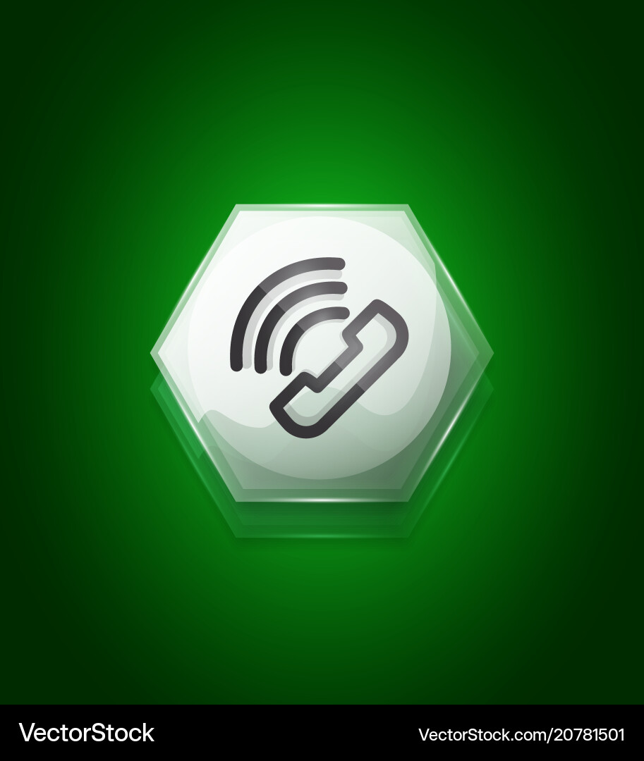 Phone support call center button Royalty Free Vector Image