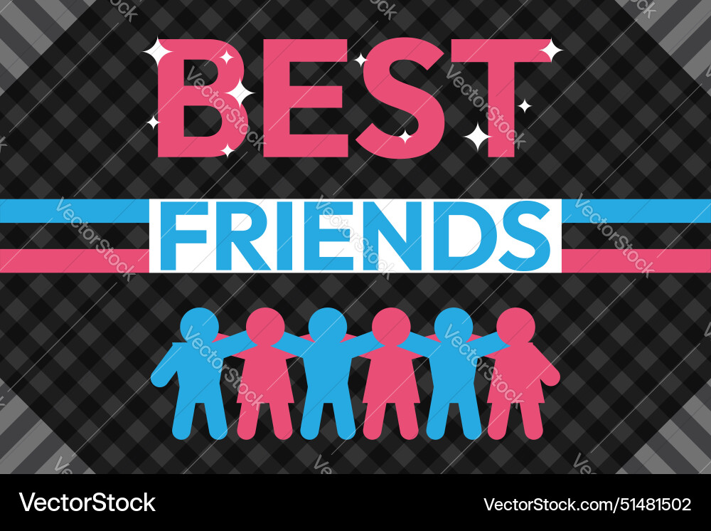 Best friend Royalty Free Vector Image - VectorStock