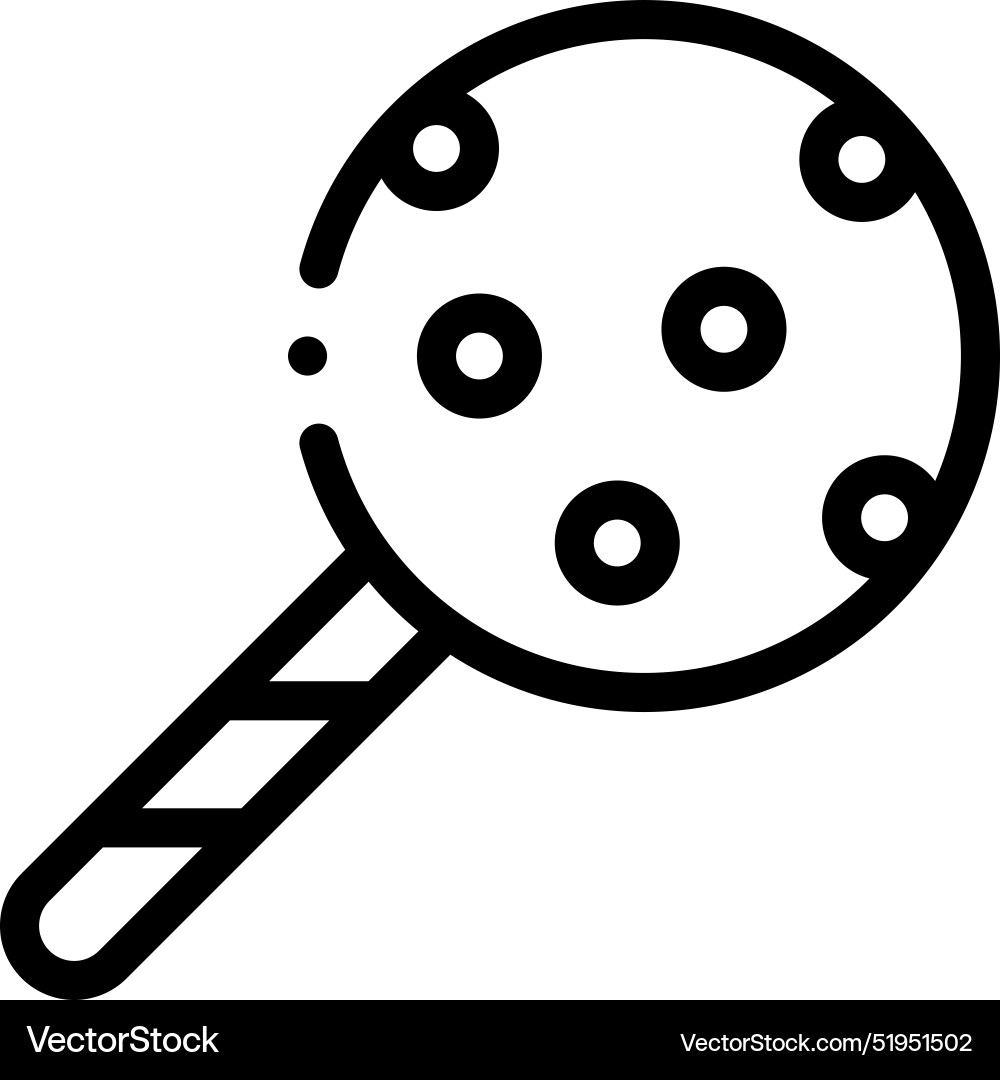 Chocolate icon thin linear style design isolated Vector Image