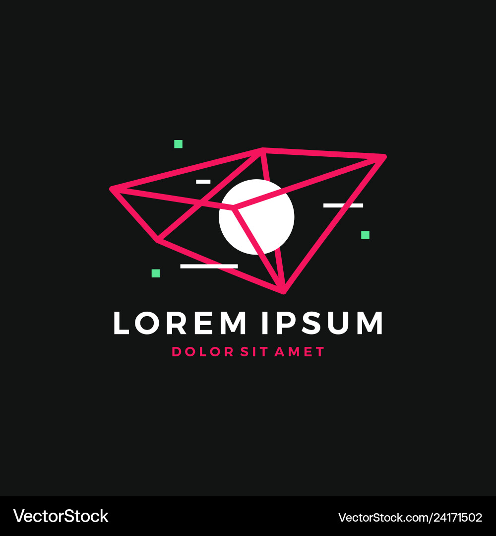 Geometric Abstract Logo Royalty Free Vector Image